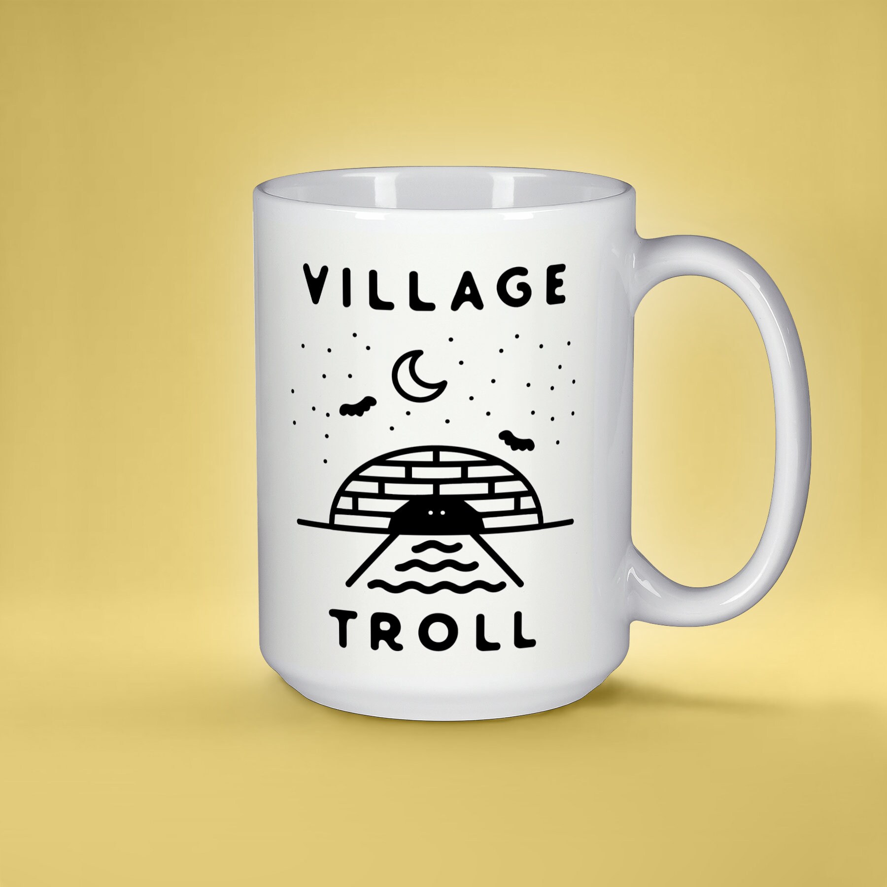 Funny Mug Village Troll Mug Halloween Mug Funny Sarcastic - Etsy