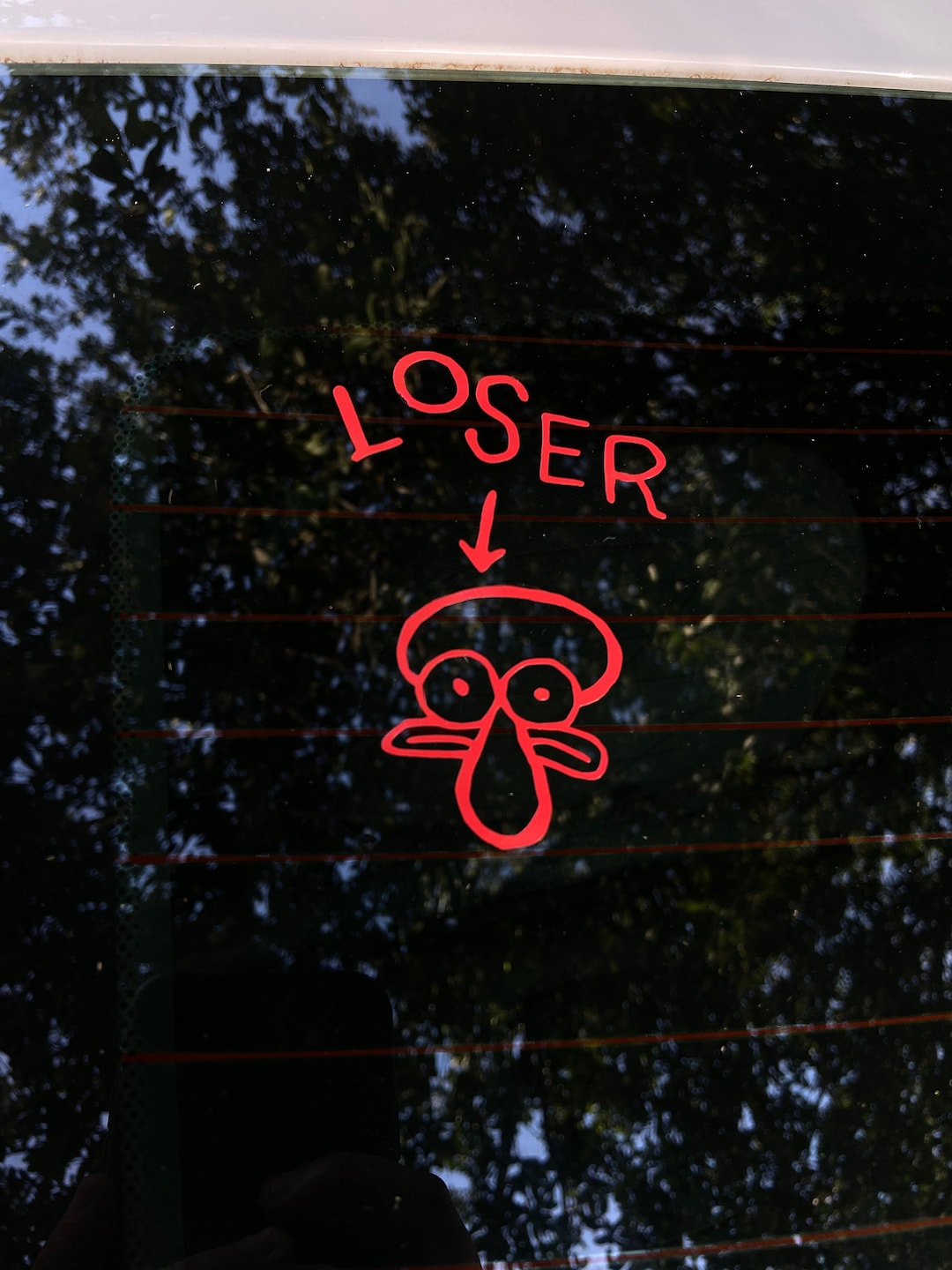 Squid Loser Car Vinyl Decal Sticker for Laptops, Notebooks, Cars ...