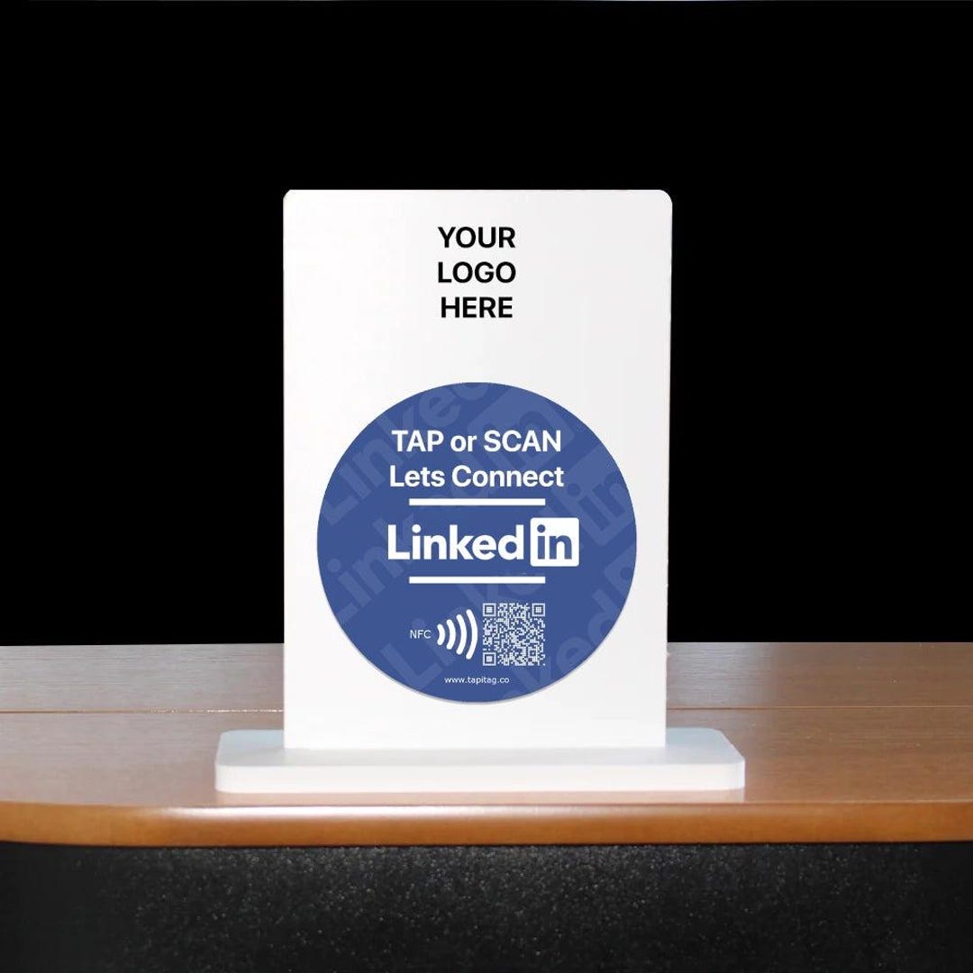 Linkedin Table Talkers NFC Tag & QR Code - Etsy