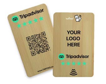 A4 Tripadvisor Poster Pack of 5 Contactless Poster for Tripadvisor NFC ...