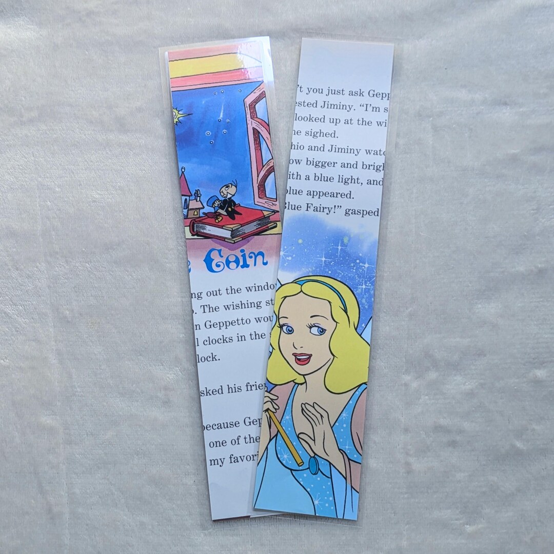 Pinocchio Bookmarks/puppet Bookmarks/fairy/ Double Sided/ Laminated ...