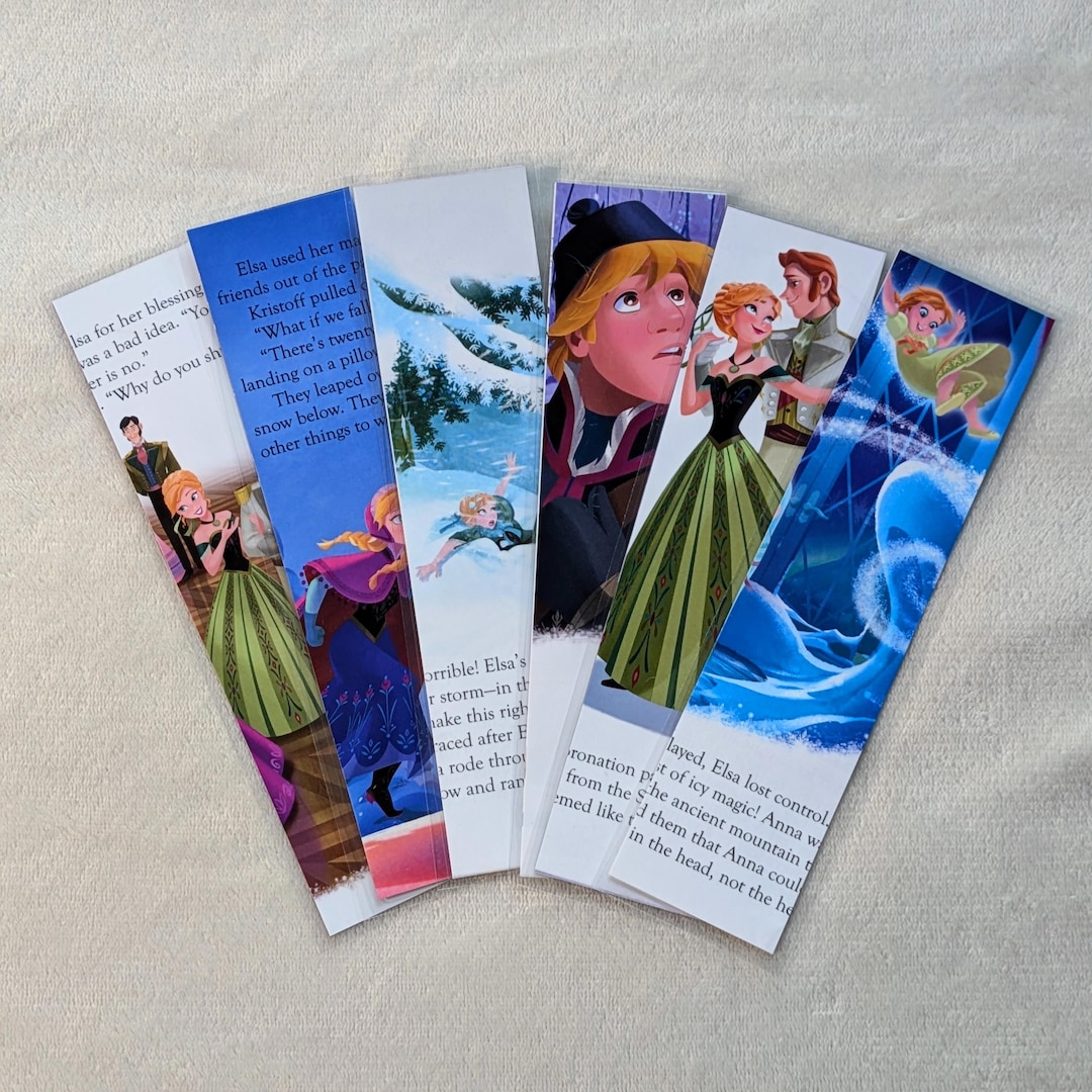 Upcycled Laminated 'ice Queen' Bookmarks, Double Sided - Etsy