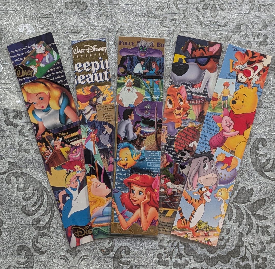 Vintage VHS Tape Collage Animation Childrens Bookmark Bookmarker ...