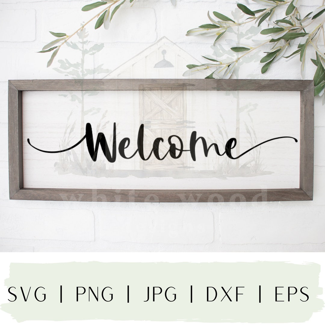 Welcome SVG | Cut File | Digital | Cut File | Digital | PNG - Etsy
