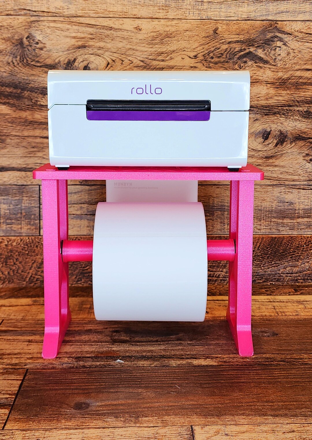 Glitter Bubblegum Pink Thermal Label Printer Stand for Rollo and MUNBYN ...