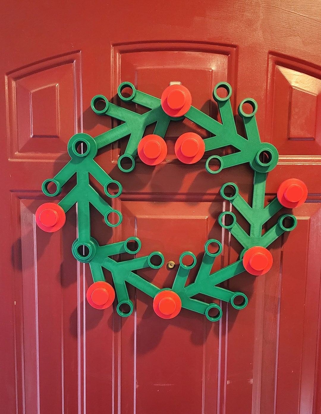 Building Block Snap Together Wreath, Lego Inspired - Etsy