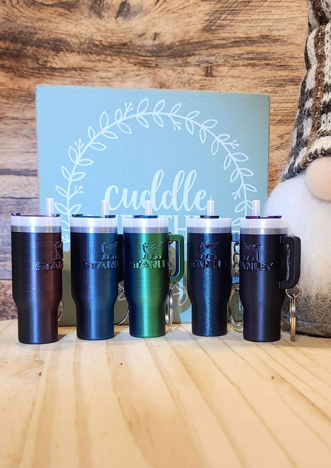 Mini Stanley Inspired Tumbler Keychain, Fun Fades & Sparkles! With ...