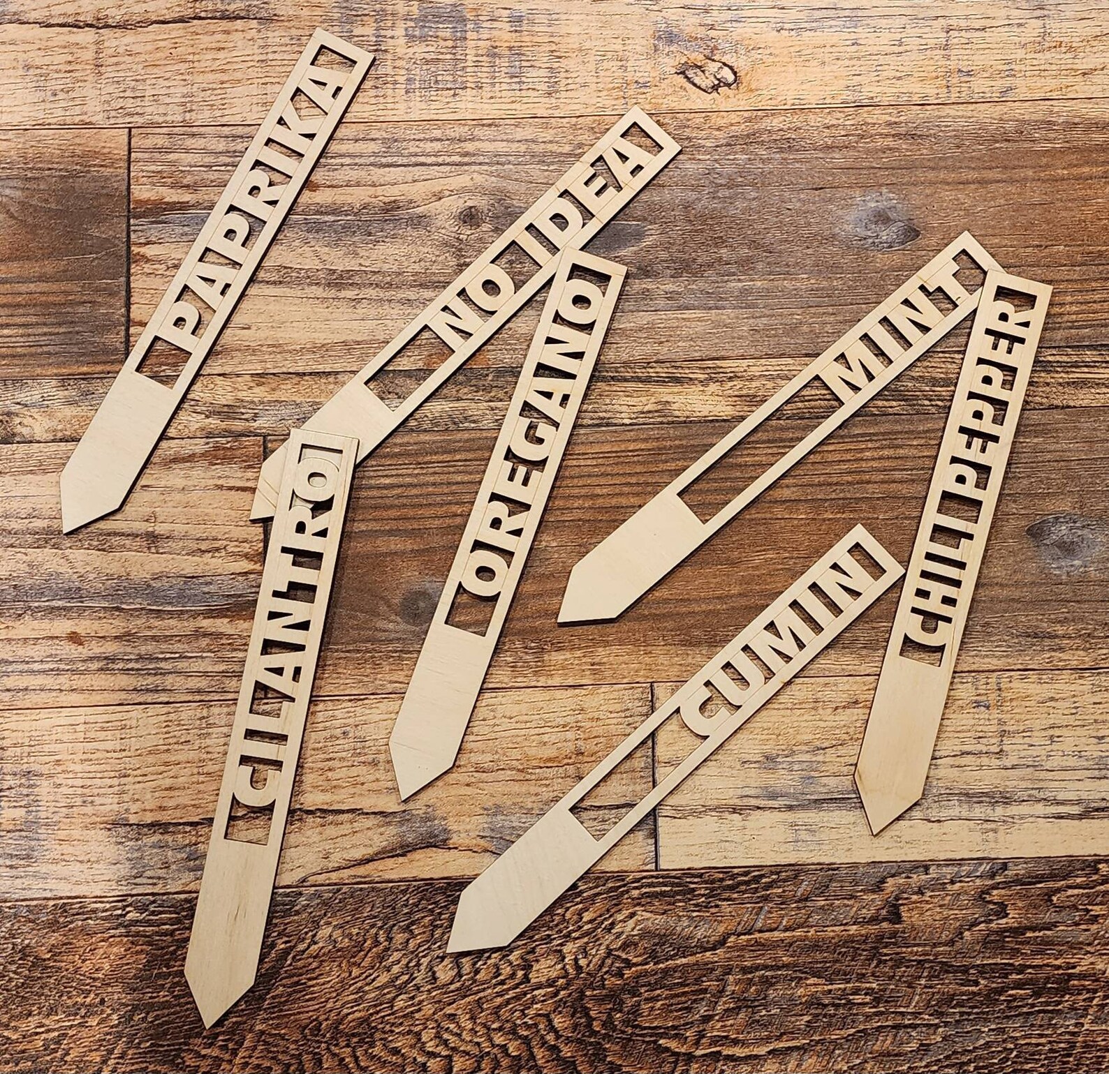 Herb Garden Markers Wood Markers Stakes Plant Markers - Etsy