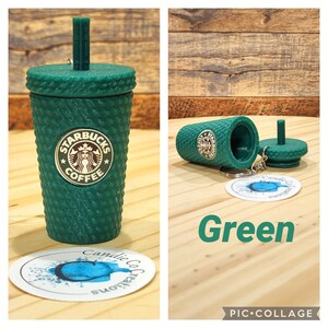 Studded Tumbler Keychain, With Storage. Starbucks Inspired - Etsy