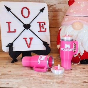 Valentines Edition Mini Stanley Inspired Tumbler Keychain, With Storage ...