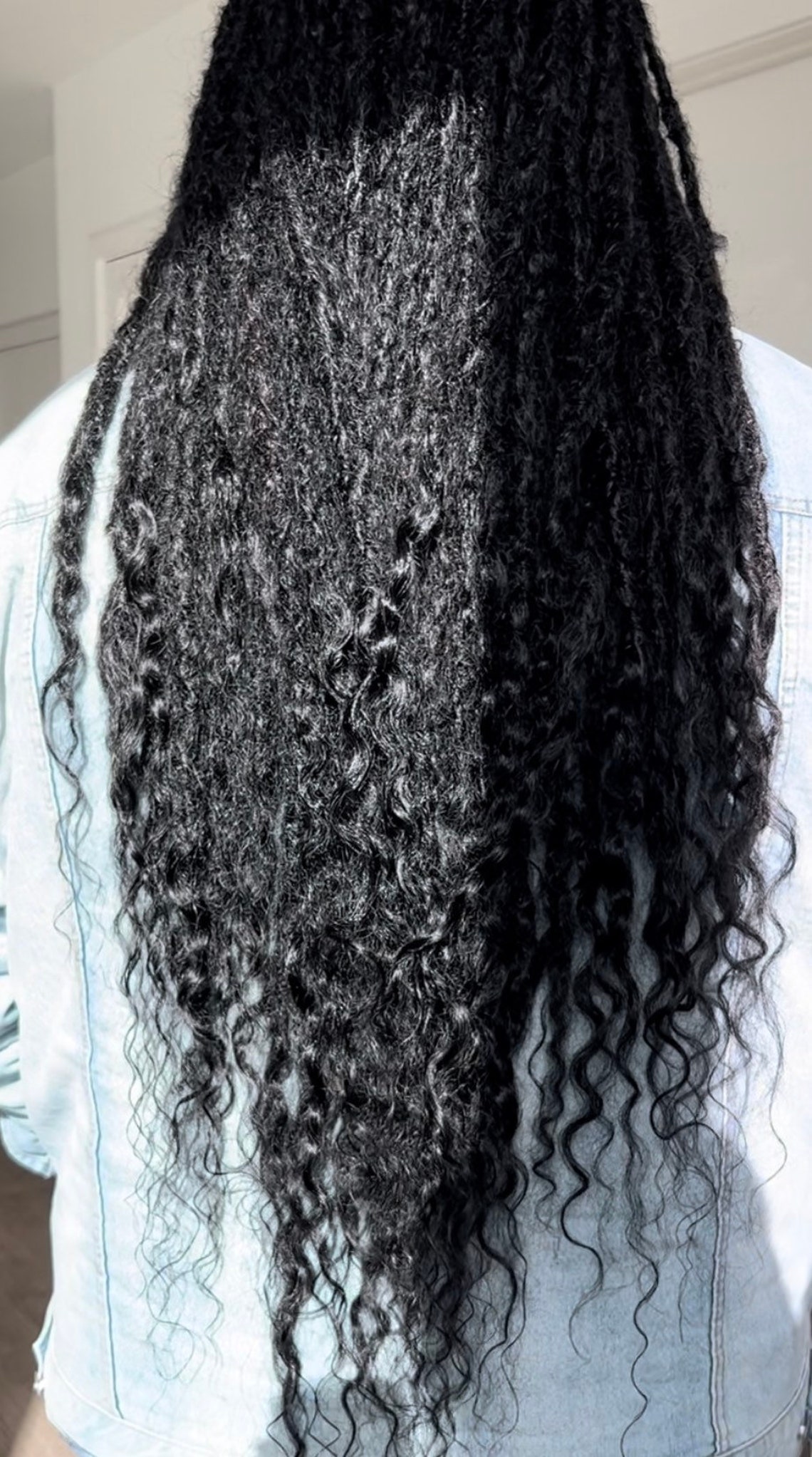 Wavy Curly Boho Lisa Bonet Human Hair Loc Extensions - Etsy