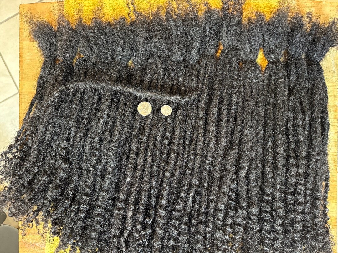 Afro Kinky Curly Coily Human Hair Loc Extensions. (heritage Texture) - Etsy