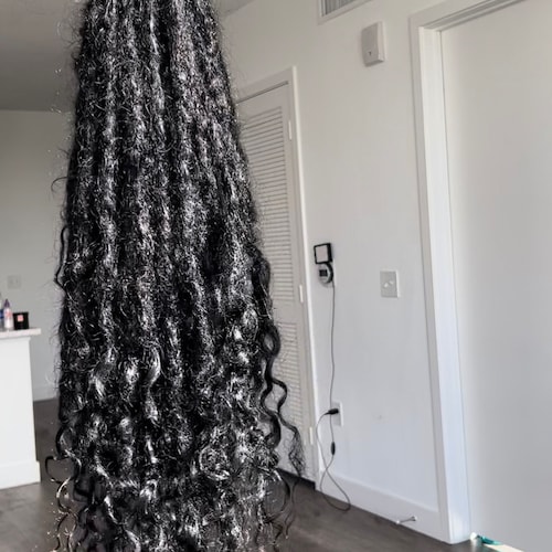 Wavy Curly Boho Lisa Bonet Human Hair Loc Extensions - Etsy