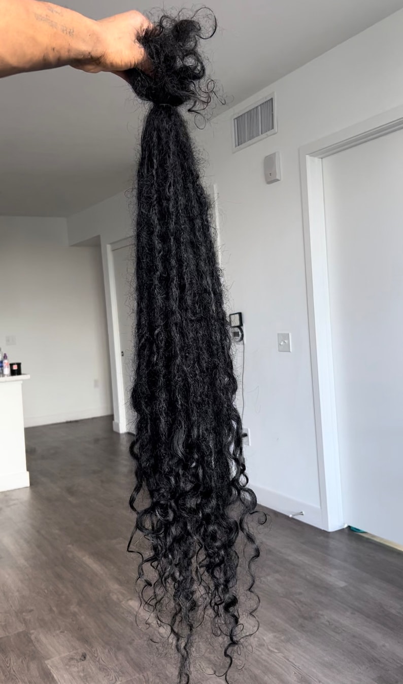 Wavy Curly Boho Lisa Bonet Human Hair Loc Extensions - Etsy