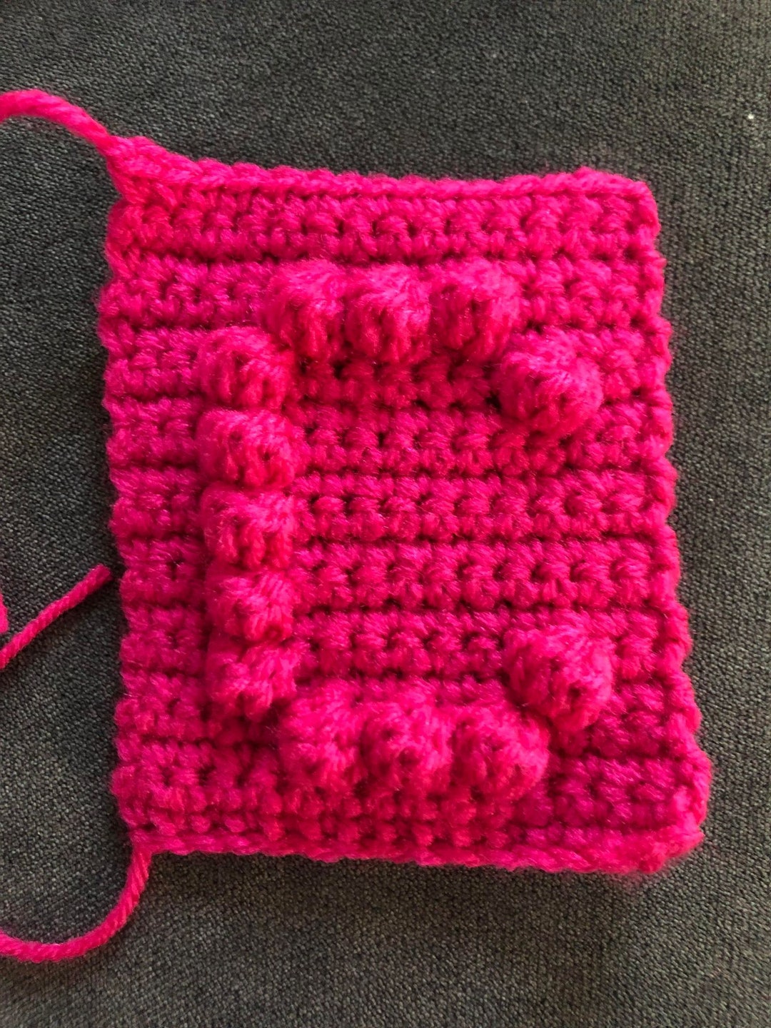 Letter c Crochet Bobble Pattern - Etsy