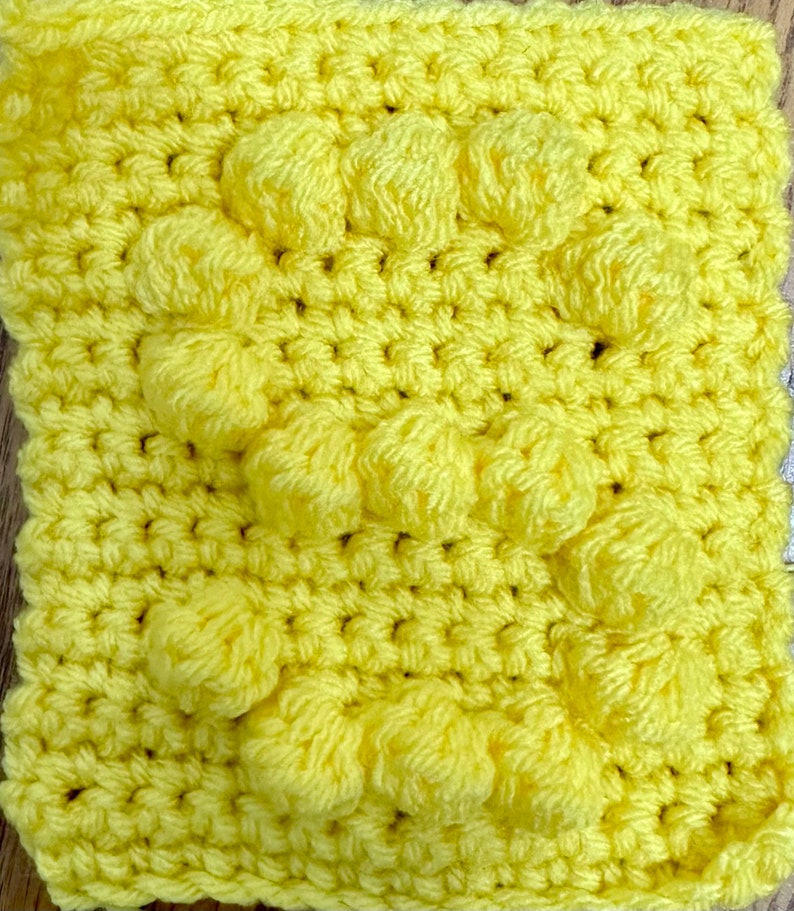 Letter "s" Crochet Bobble Pattern - Etsy
