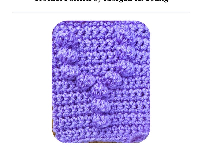 Digital Crochet Pattern for a Bobble Stitch Alphabet of Capital Letters ...
