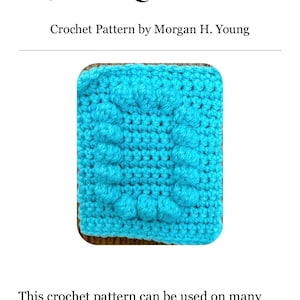 Letter "o” Crochet Bobble Pattern - Etsy