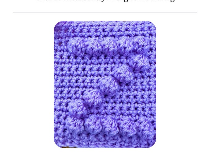 Digital Crochet Pattern for a Bobble Stitch Alphabet of Capital Letters ...