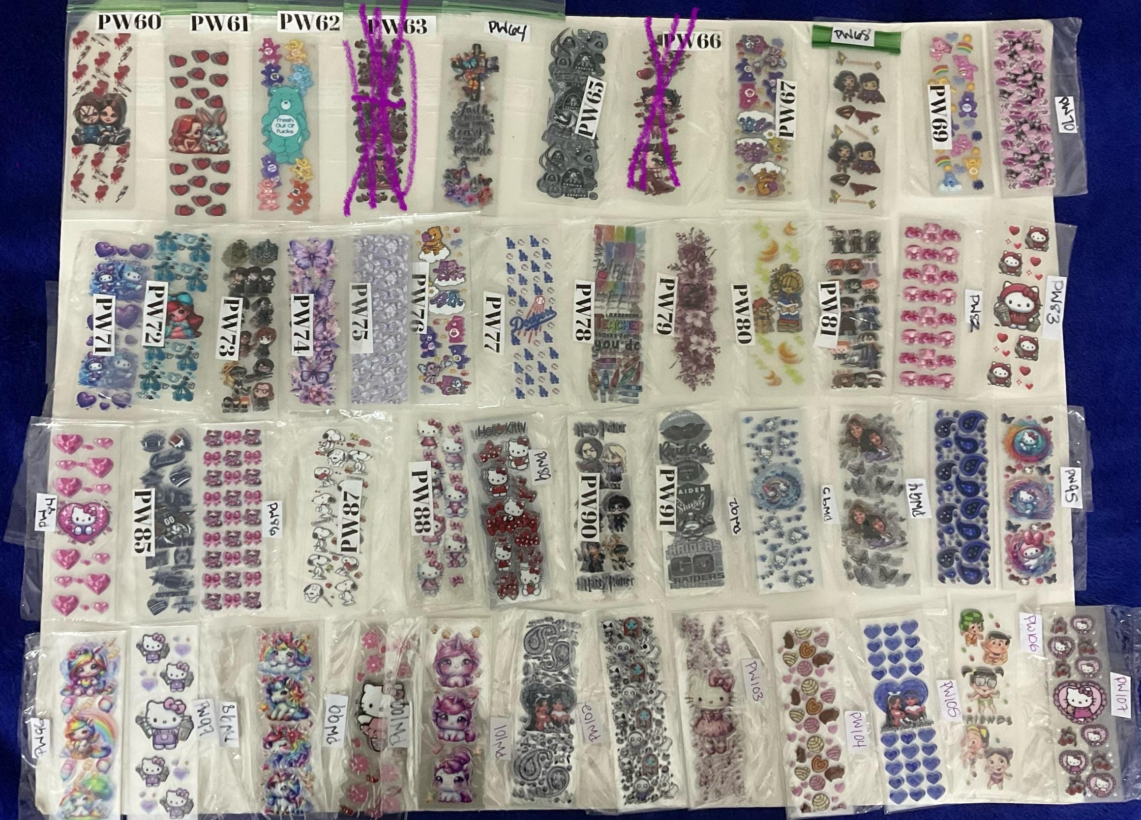 Updated PW New Stock Uv Dtf Sticker Pen Wrap Please Read Description ...