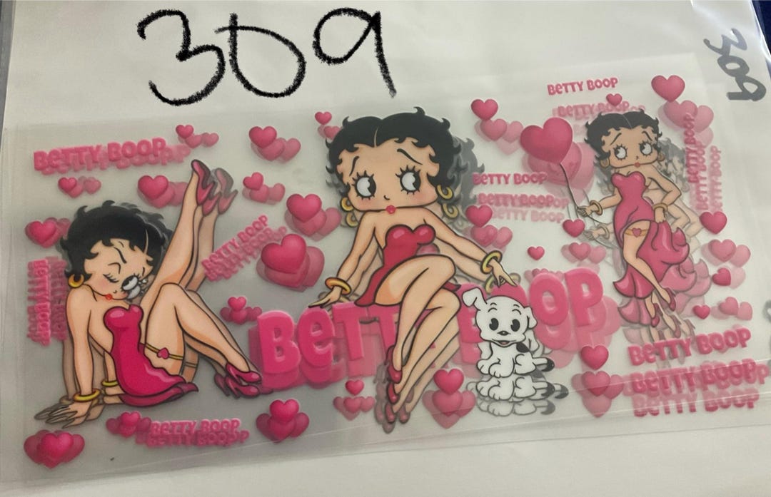 1- BETTY BOOP Restock 4/11/26 Uv Dtf Sticker Cup Wraps - Etsy