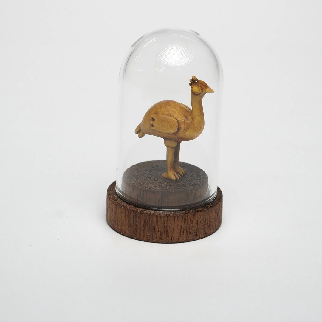 Emu Miniature Wood Carving-emu Statue-bird Decoration-bird Themed Decor ...