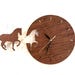 Walnut Wood Horse Dressage Piaffe Clock - Etsy