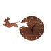 Walnut Wood Dachshund Clock - Etsy