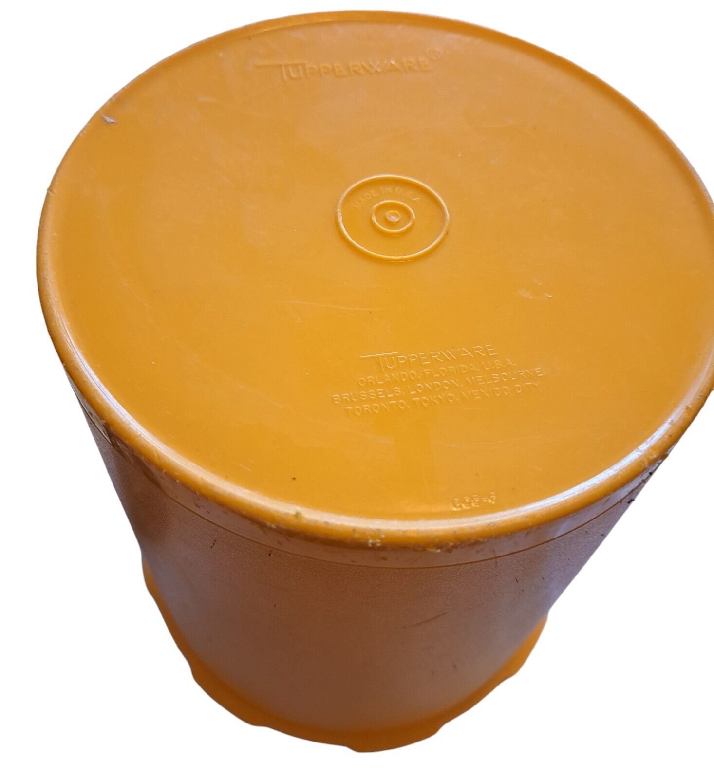 Tupperware Vintage Sugar Flour Yellow Canister Container & Lid 805-6 ...