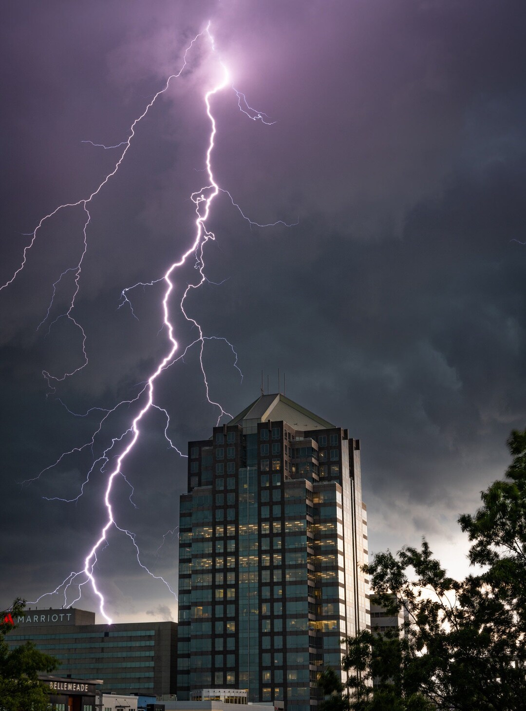 8" X 10" Print of Greensboro Lightning - Etsy