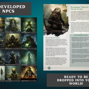 Dnd Inspiration Toolkit Swamp, Prewritten Npcs, Over 200 Illustrations ...
