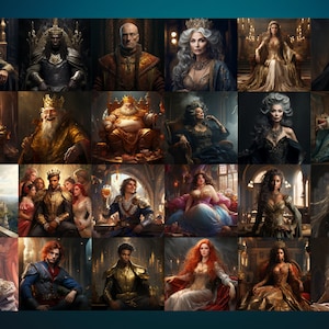 Dnd NPC Art, 240 Nobles & Royal Characters, Inspiration Illustrations ...