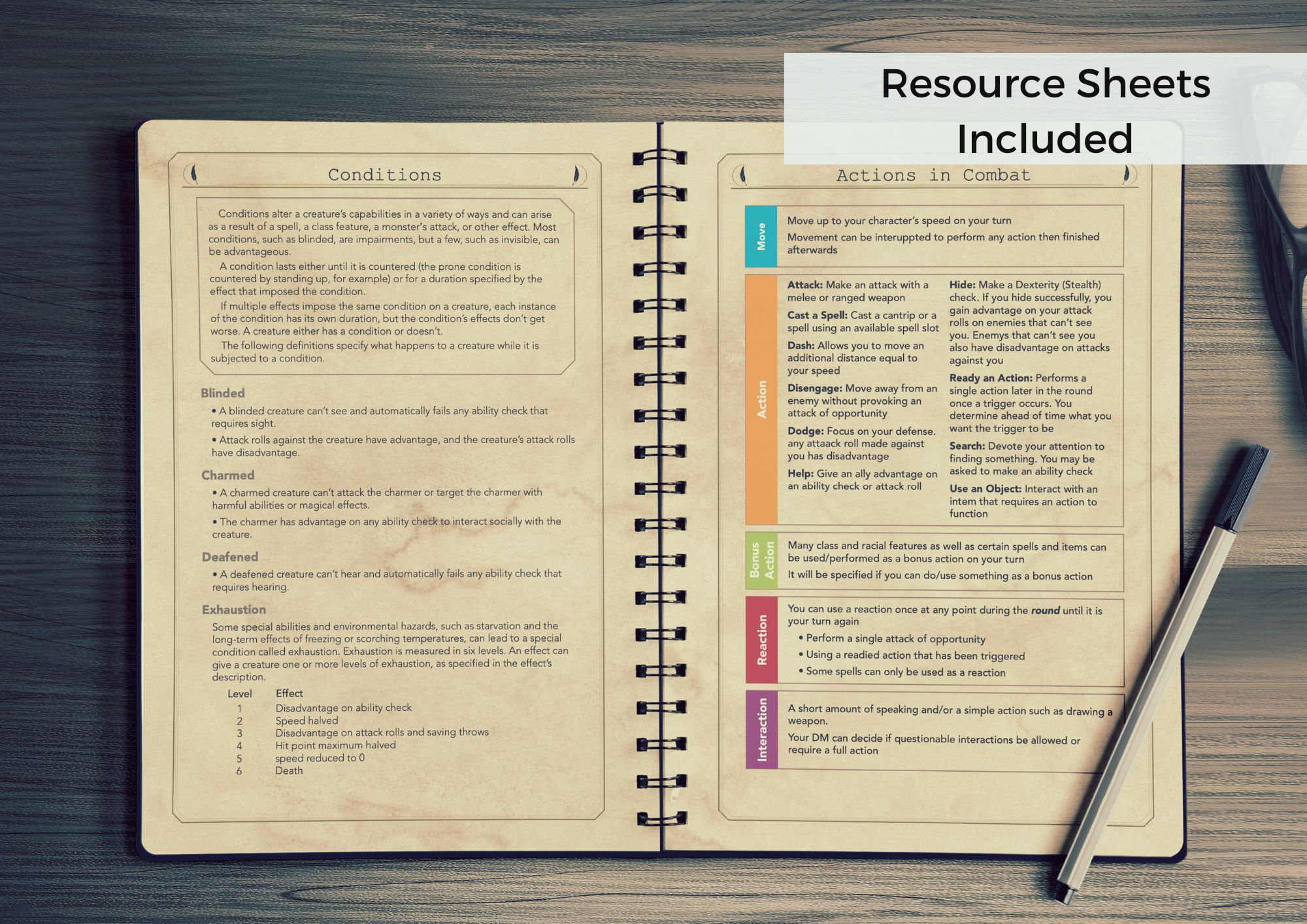 Printable Dnd Character Journal Dnd Character Sheet With - Etsy