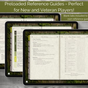 Digital Dnd Character Journal , Dnd Character Sheet With Spell Cards ...