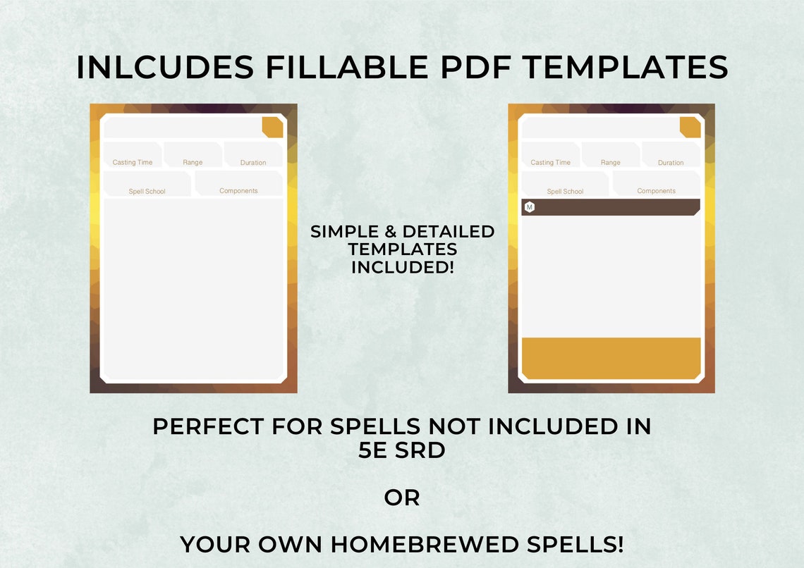 Dnd Paladin Spell Cards Custom 5th Edition Character Spell - Etsy