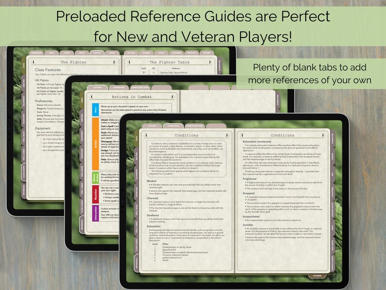 Digital Dnd Character Journal Dnd Character Sheet With Spell - Etsy