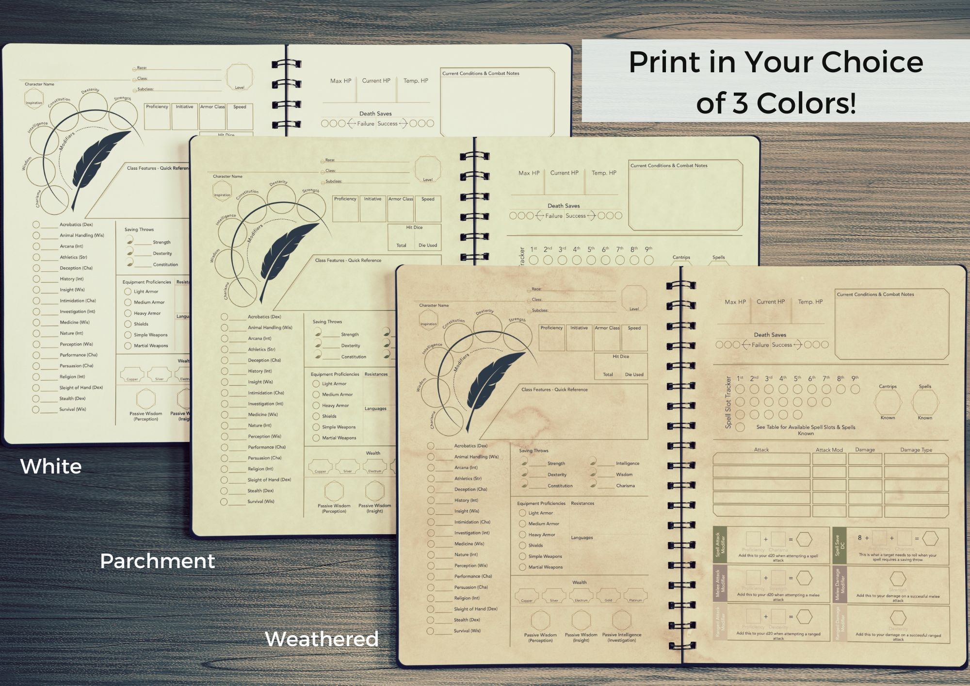 Printable Dnd Character Journal Dnd Character Sheet With - Etsy