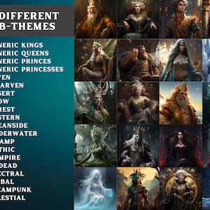 Dnd NPC Art, 240 Nobles & Royal Characters, Inspiration Illustrations ...