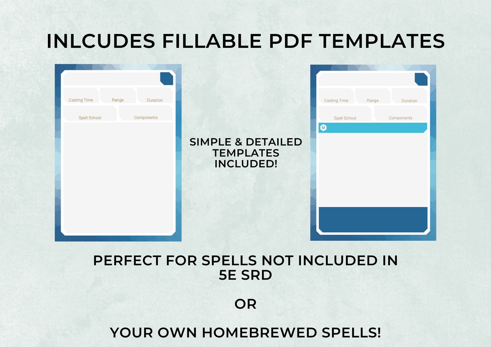 Dnd Wizard Spell Cards, Custom 5th Edition Character Spell Cards, 5e ...