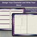 Digital Dnd Character Journal , Dnd Character Sheet With Spell Cards ...