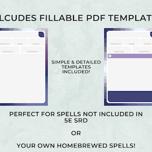 Dnd Warlock Spell Cards, Custom 5th Edition Character Spell Cards, 5e ...