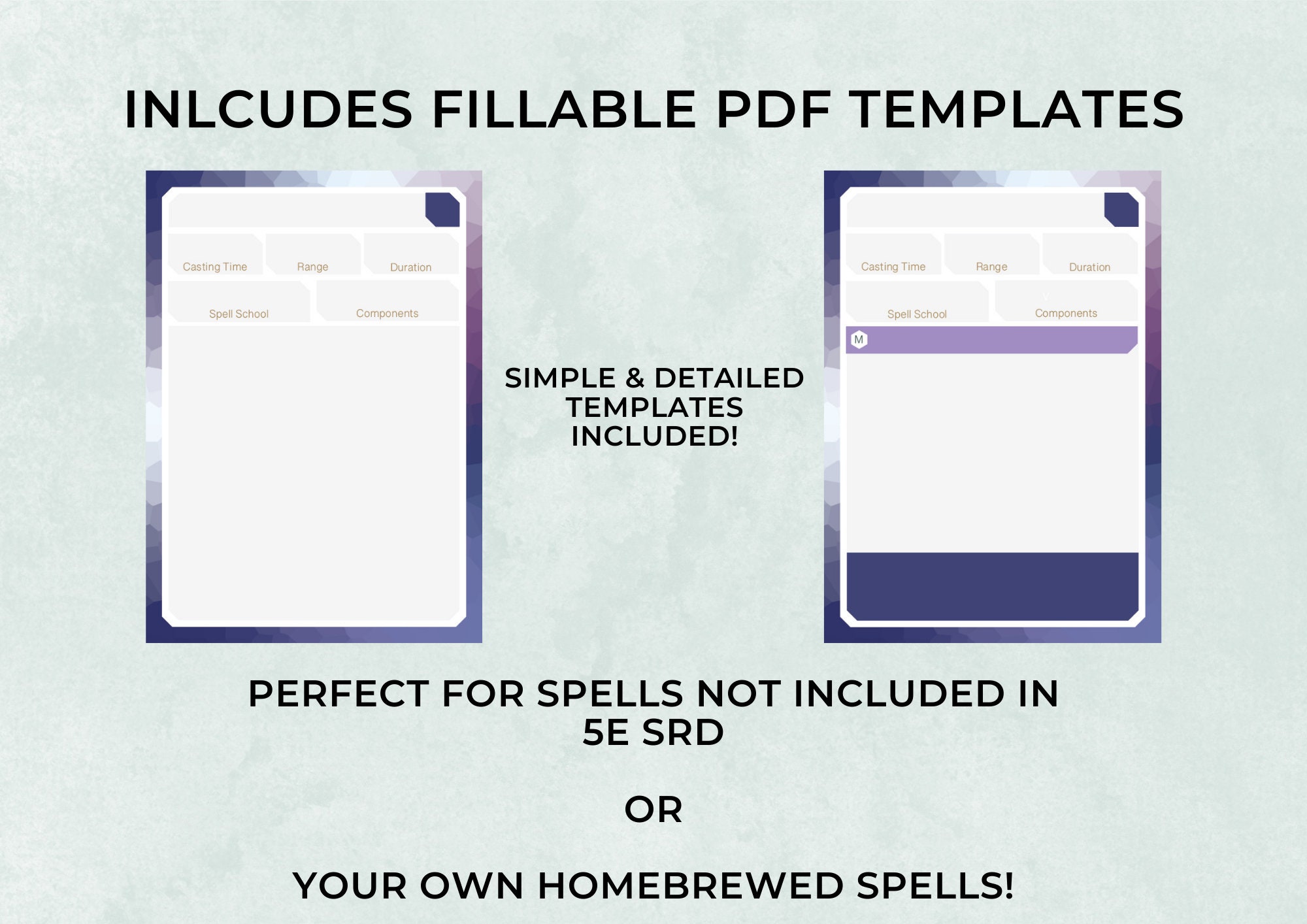 Dnd Warlock Spell Cards Custom 5th Edition Character Spell - Etsy