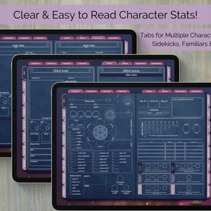 Digital Dnd Character Journal Dnd Character Sheet With Spell - Etsy