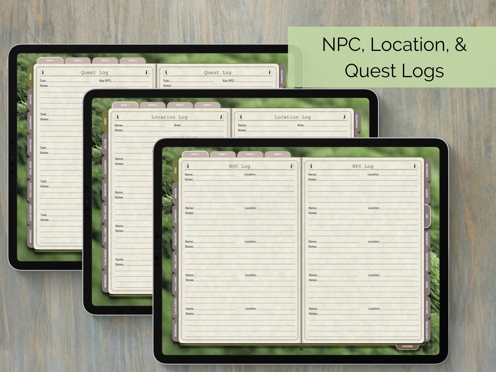 Digital Dnd Character Journal Dnd Character Sheet With Spell - Etsy