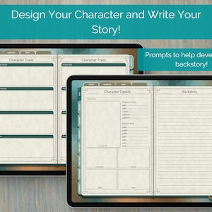 Digital Dnd Character Journal, Dnd Character Sheet With Spell Cards ...