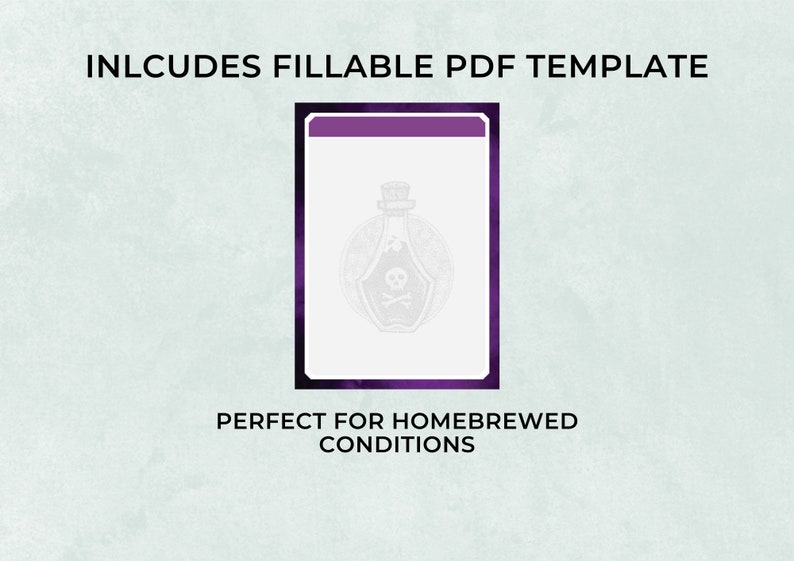 Dnd Character Condition Cards Custom 5th Edition Character - Etsy