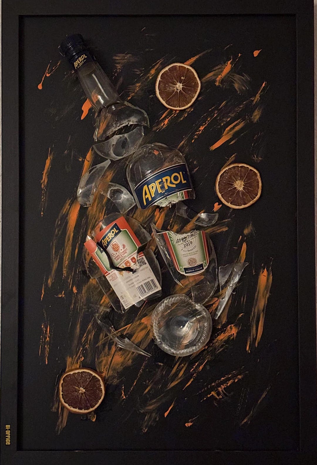 Aperol Wall Picture, Art With Aperol Bottles, Aperol Decoration ...