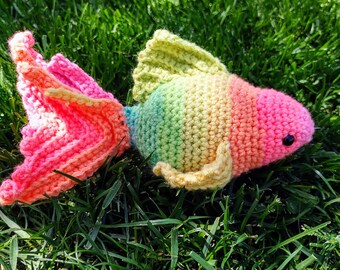 Crochet Rainbow Fish - Etsy
