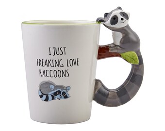 Raccoon Mug | Etsy