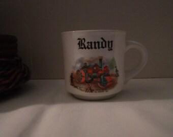 Randy Mug Made in USA 1970s Logo Coffee Mug Cup Personalized Retro ...